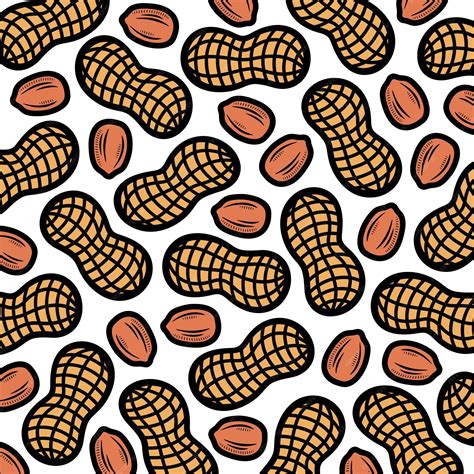 Premium Vector Peanuts Background Set Collection Icon Peanuts Vector