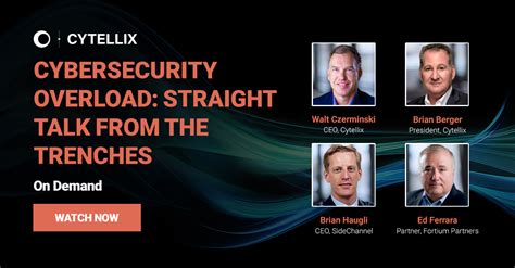 Cybersecurity Overload Straight Talk Cytellix Corporation