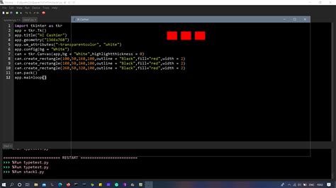 Python How To Create A 3 Red Opaque Rectangular Outlines At