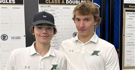 Sandnas Dimberio Cap Off Season At Individual State Doubles Tourney