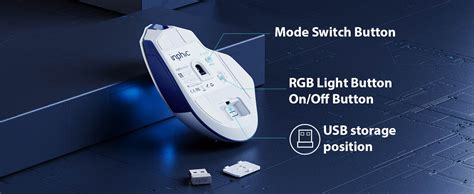 Inphic In9 Wireless Gaming Mouse True Tri Mode Bluetooth Type C Wired 2 4g Wireless