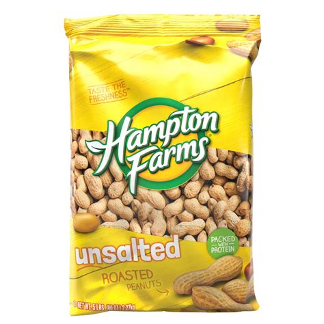 Hampton Farms In Shell Roasted Peanuts Unsalted 5 Lbs Costco