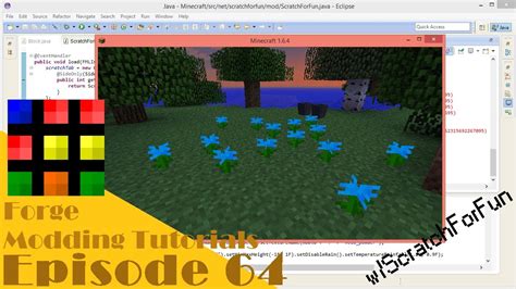 [1 6 4] minecraft forge modding tutorials custom flowers youtube