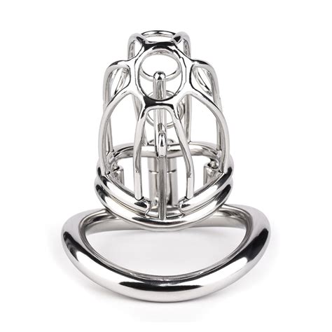 Metal Pa Chastity Cage With Strap Prince Albert Bdsm Cock Cage Sex