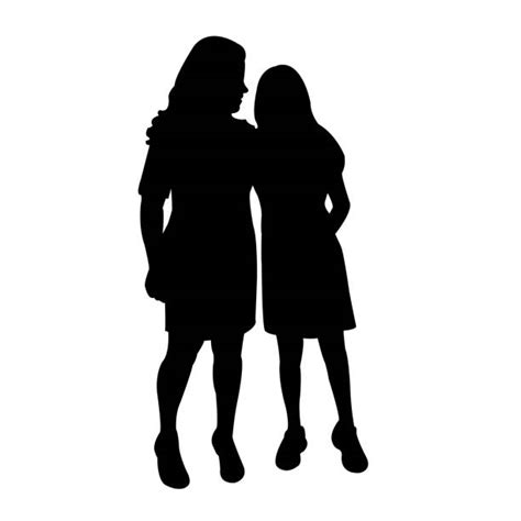 Two Women Silhouette