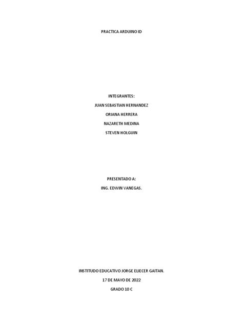 Practica Arduino Id Pdf Informática