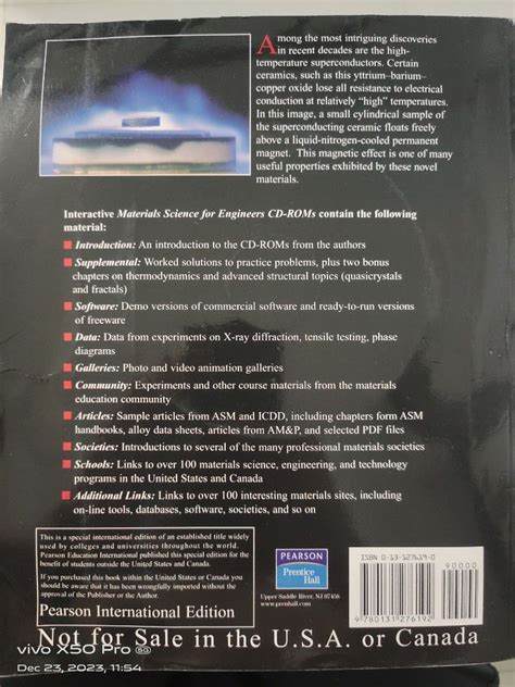 James F Shackelford Introduction To Materials Science For Engineers Sixth Edition Hobbies