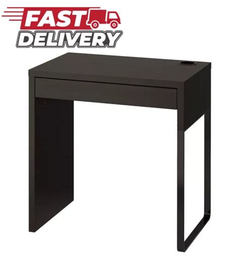 New Ikea Micke Desk Black Modern Homeoffice Adjustable Steel Frame