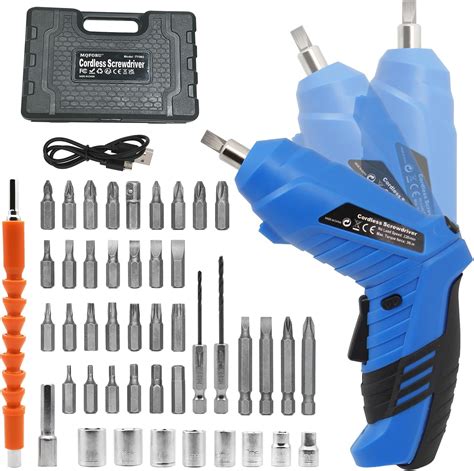 Mqforu Cordless Screwdriver 47 In 1 Electric Screwdriver Rechargeable