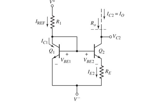 Solved Design The Widlar Current Source Shown In Figure 1