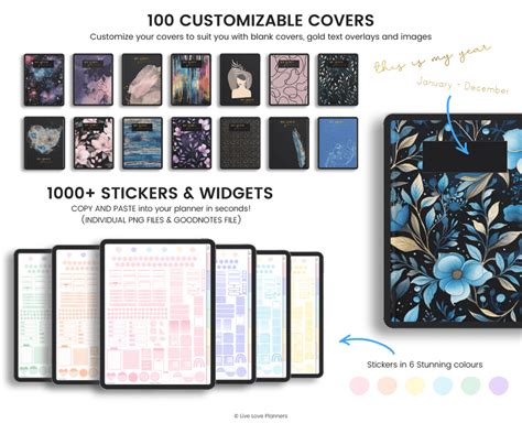 Adhd Dark Mode Planner Undated Live Love Planners