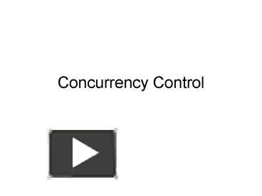 PPT Concurrency Control PowerPoint Presentation Free To Download Id 20755f YjExO