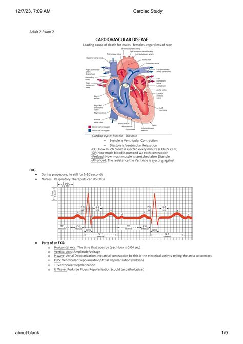 SOLUTION Cardiac Study Studypool