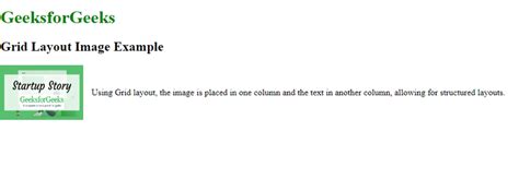 how to arrange images and text in html geeksforgeeks