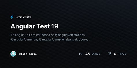 Angular Test 19 Stackblitz