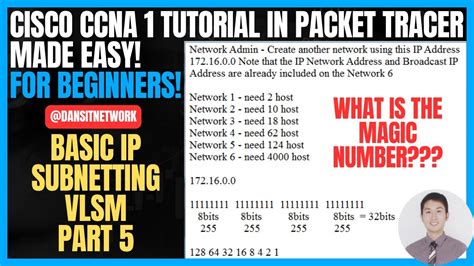 Day 8 Basic Ip Subnetting Vlsm For Beginners Part 5 Youtube