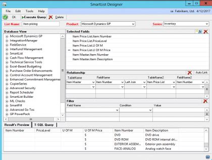 New In Microsoft Dynamics GP Service Pack SmartList Designer Encore Business Solutions