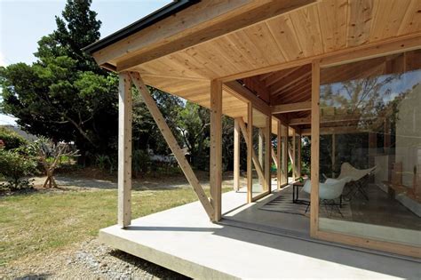 Issho Architects Uses Timber Frames To Create Typhoon Resistant House On A Tropical Island