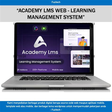 Jual Source Code Aplikasi Web Academy Lms Web Learning Management