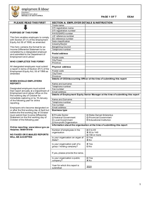 Fillable Online Hrtorque Co Form Eea4 Income Differential Statement