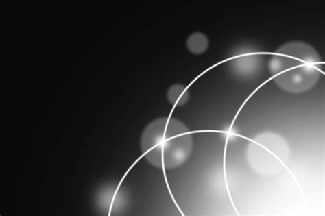 Premium Psd Light Circles Effect On Black Background