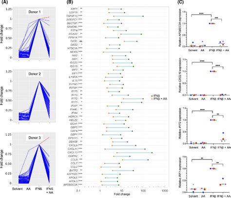 Impact Of Arachidonic Acid Aa On The Transcriptome Of Ifnb Stimulated