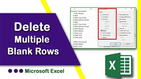 How To Delete Multiple Blank Rows In Excel At Once Quickly Youtube