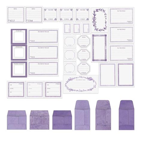 49 And Market Lavender Color Swatch Essentials Envelope Bits Csl