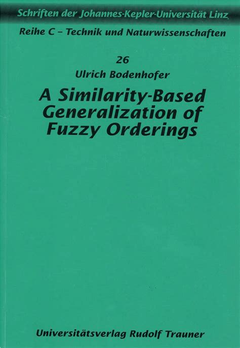 Pdf A Similarity Based Generalization Of Fuzzy Orderings