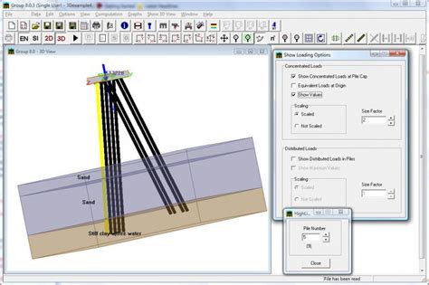 Group Analysis Of 3d Pile Groups Under Combined Loadings Software