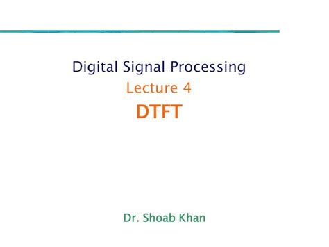 PDF Discrete Time Fourier Transform Finite Fourier Series DOKUMEN TIPS