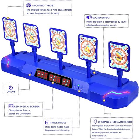 Snapklik Com Target For Nerf Gun Practice Plus Electric Digital Shooting Targets W Blaster