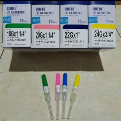 Surflo I V Chateter Terumo Abbocath Iv Cateter Terumo Abocath 24 G Catheter Lazada