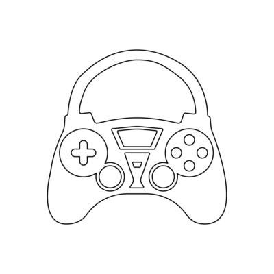 Game Controller Outline Vector Art Icons And Graphics For Free Download