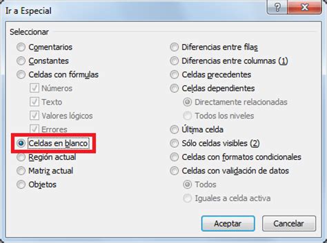 Rellenar Celdas En Blanco Excel Total