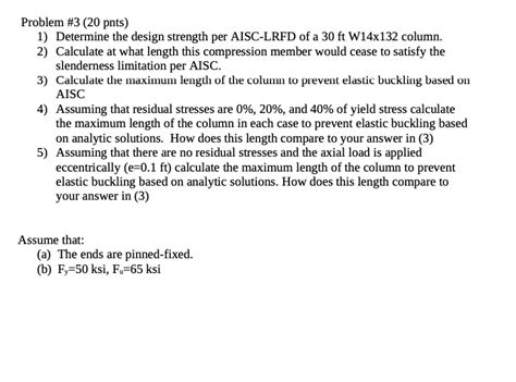 Solved Problem 3 20 Pnts 1 Determine The Design