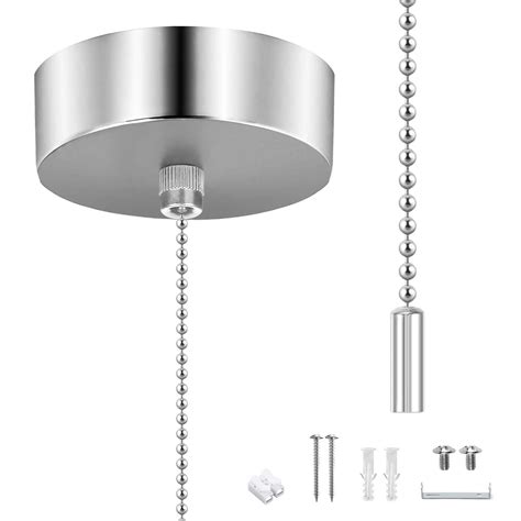 Bathroom Light Pull Cord And Fitting Kit Pull Cord Light Switch Bathroom With 150cm Chain Kit