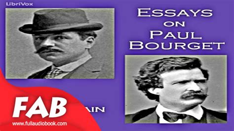 Essays On Paul Bourget Full Audiobook By Mark Twain By Humorous Fiction Youtube