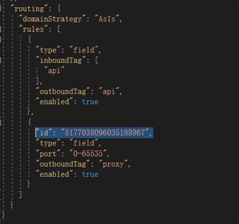 v rayN生成的xray core 配置里在路由规则里有一个叫id的匹配项是做什么的 dust v rayN Discussion GitHub