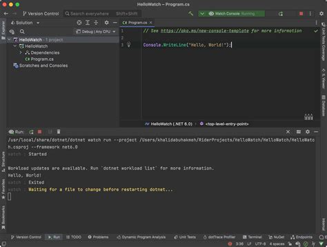Net Watch Run Configuration Intellij Ides Plugin Marketplace