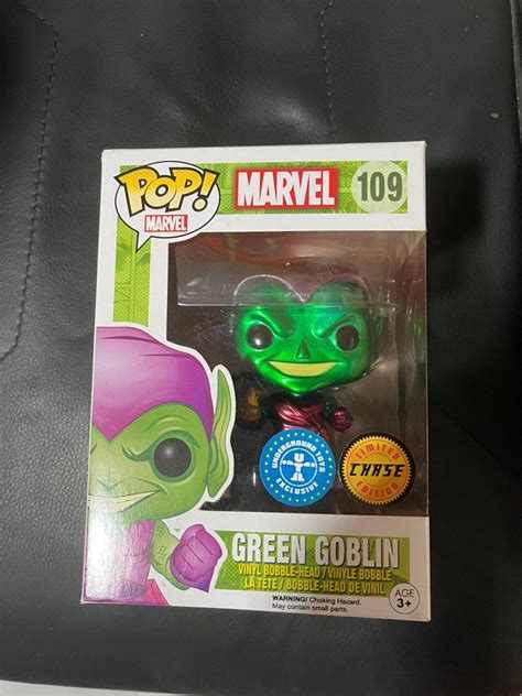 Funko Pop Marvel Green Goblin Metallic Chase Hobbies Toys Toys Games On Carousell