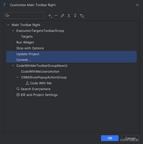 Idea 新版ui 工具栏中版本控制 Pull Push 按钮恢复 Idea的新版ui中svn提交如何移动到右上角 Csdn博客