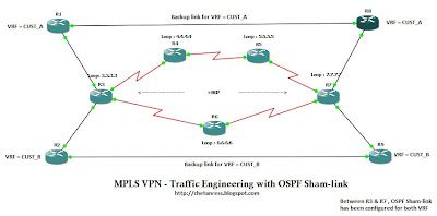 MPLS The Core MPLS TE With OSPF Sham Link