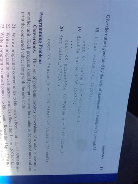 Solved Give The Output Generated By The Sets Of Statements