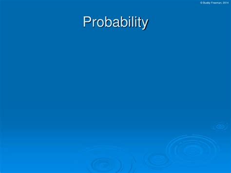 PPT Probability PowerPoint Presentation Free Download ID