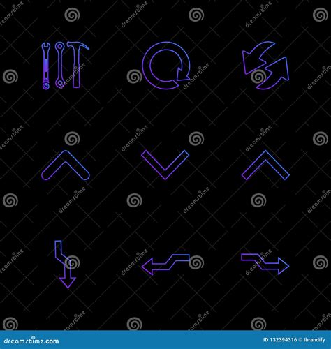 Arrows Directions Pointer Arrow User Interface Pointer Stock