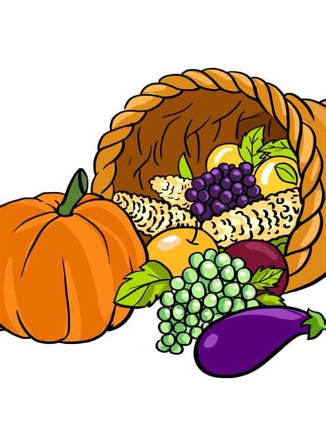 Easy Cornucopia Step By Step Tutorial Easy Drawing Guides