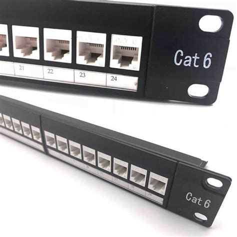 24 Port Cat6 UTP Patch Panel Dolu