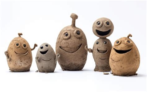 Premium Photo Handmade Mud Clay Toy On White Background