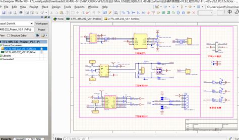Ch340e Sit65hvd08dr Sp3232e设计 Mini Usb接口转rs232 485串口altium设计硬件原理图 Pcb工程文件 Ch340转485电路图 Csdn博客
